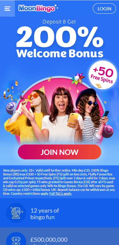 Moon Bingo Review UK | Bonus Codes | Games | CasinoGuide UK